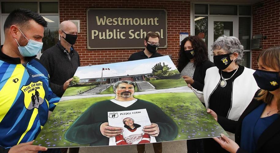 Photos: Portrait remembering teacher Dean Pomeroy unveiled at Westmount ...