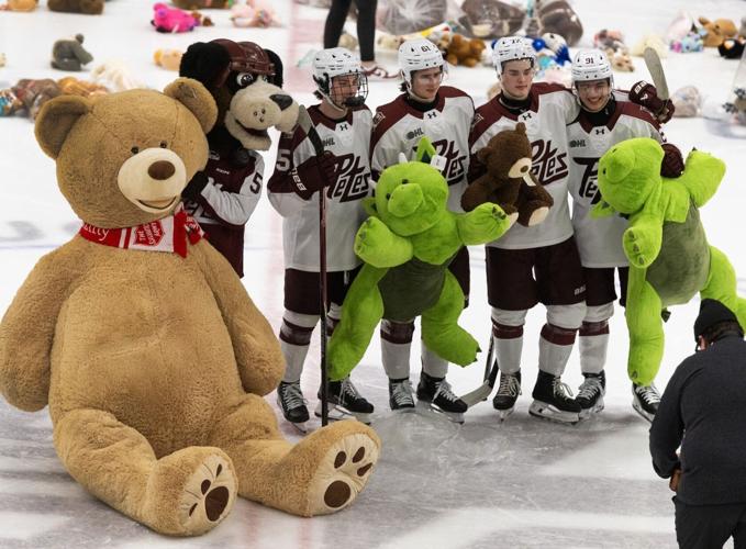 Petrovski scores during Teddy Bear Toss game