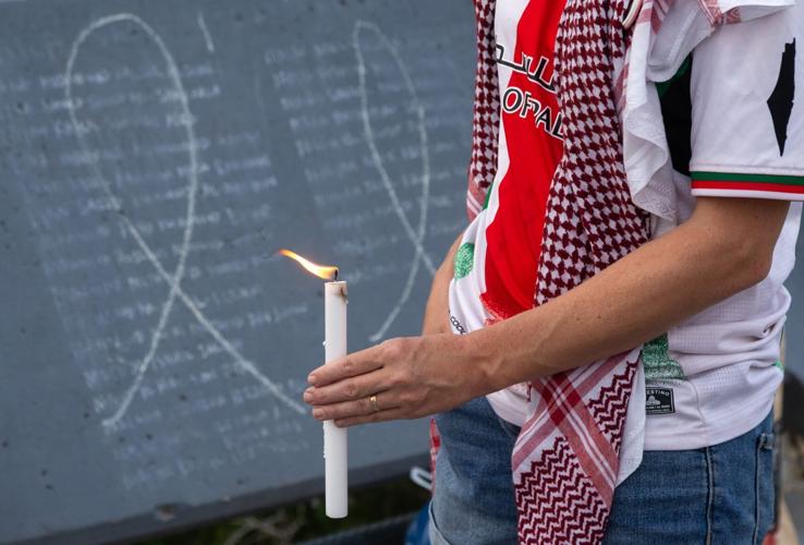 Vigil held at Trent after memorial for Palestine defaced