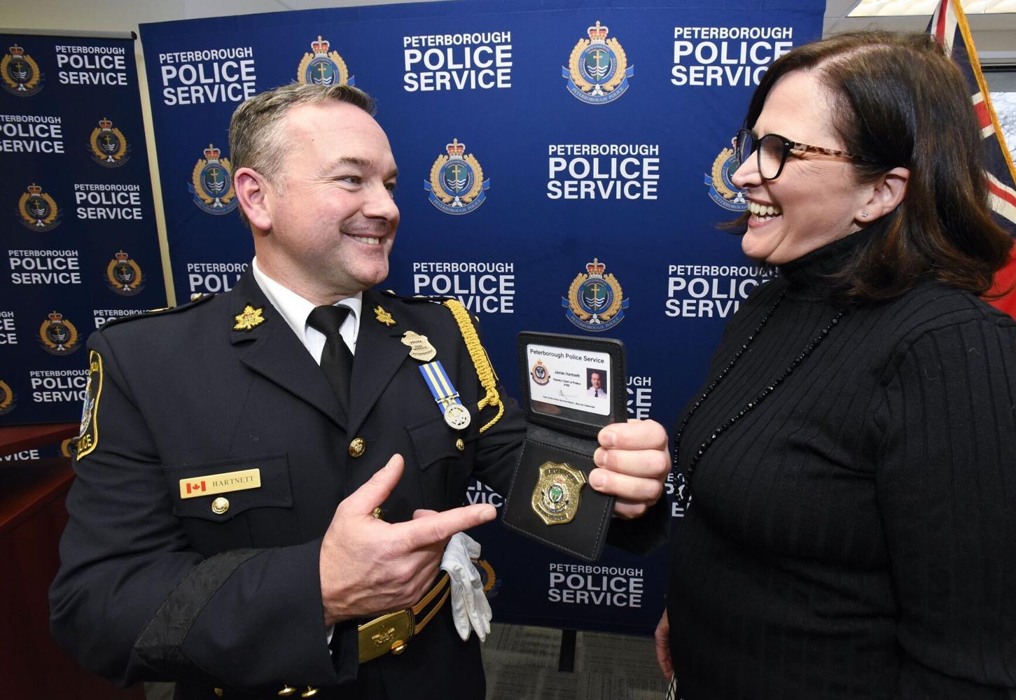 New Peterborough Deputy Police Chief Jamie Hartnett sworn in