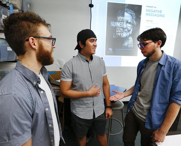 Photos: Fleming design students help battle dementia stigma in Peterborough