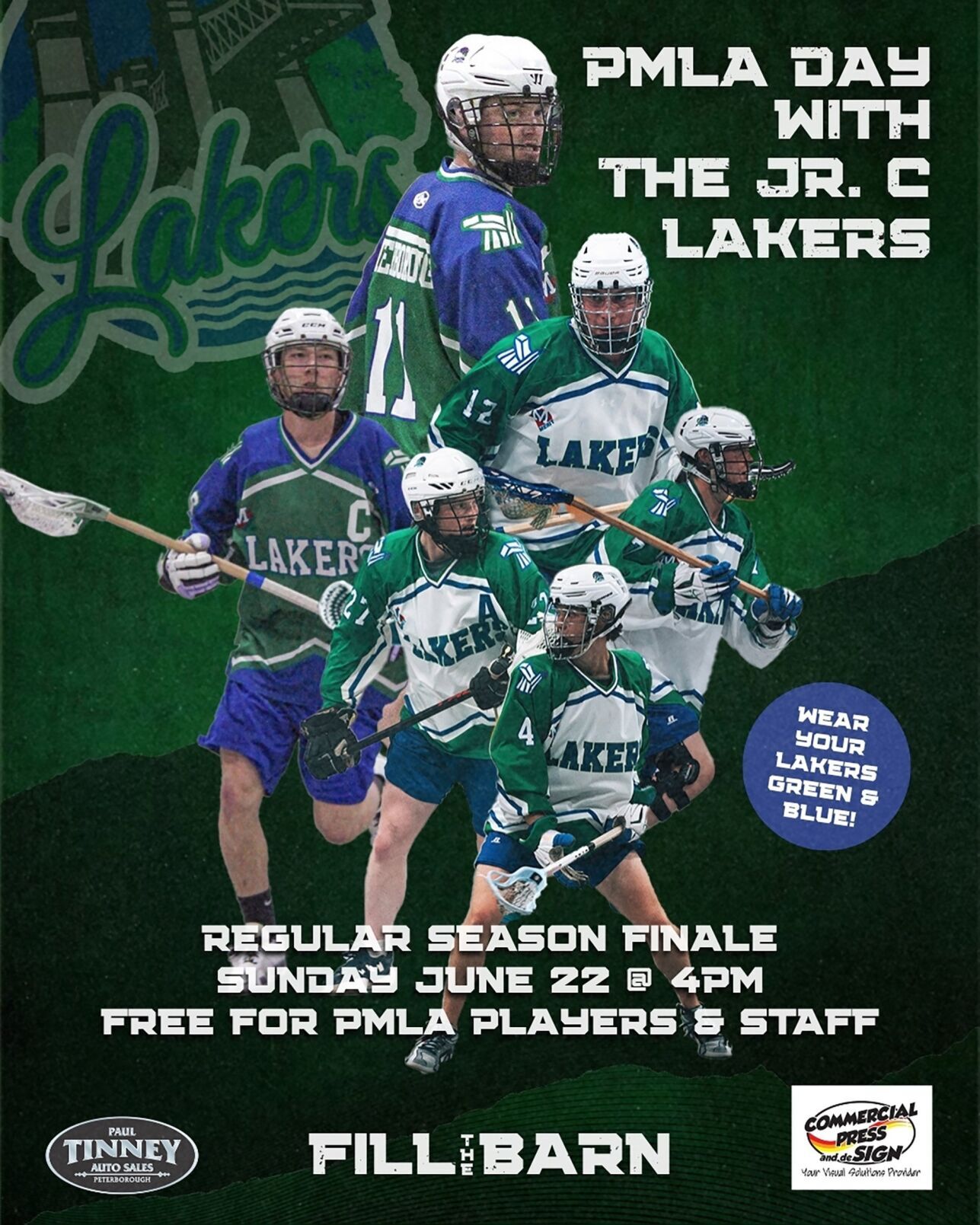 Celebrate minor lacrosse during Jr. C Lakers’ last home game