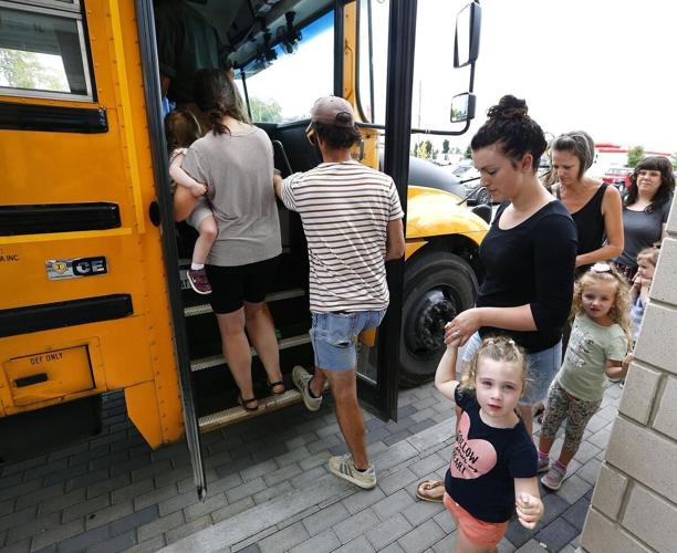Photos: First-time school bus riders shown the ropes in Peterborough