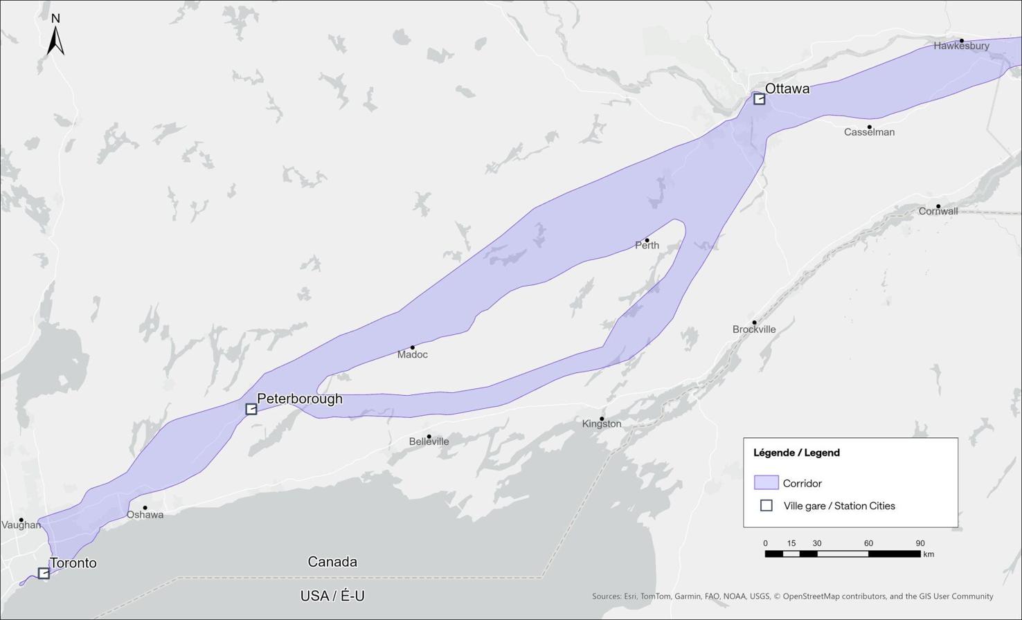 Alto studying two routes between Peterborough and Ottawa