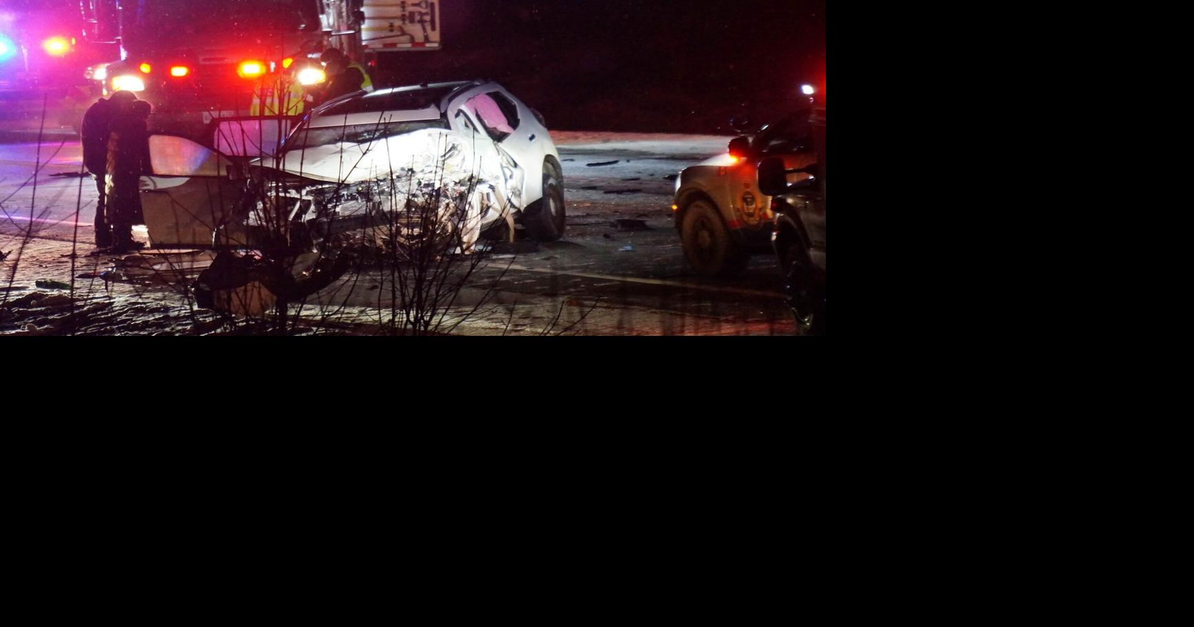 Person airlifted to hospital after head-on collision