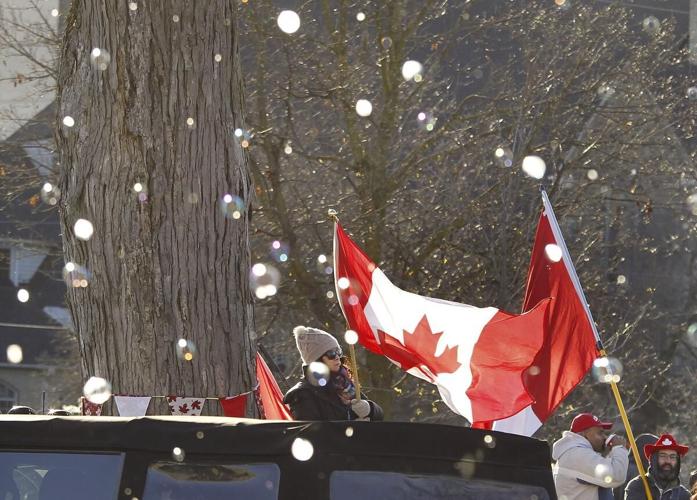 Photos: Rally held in Peterborough to protest Trudeau policies