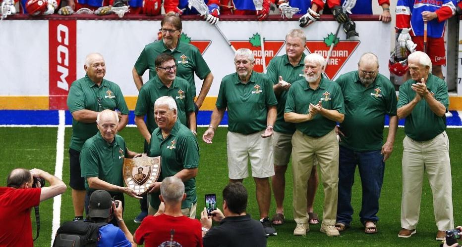 Peterborough Lakers honour Len Powers and the 1973 Mann Cup winning ...
