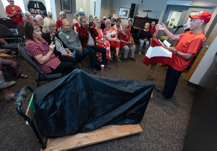 Marycrest reveals Canada flag custom-made by a resident