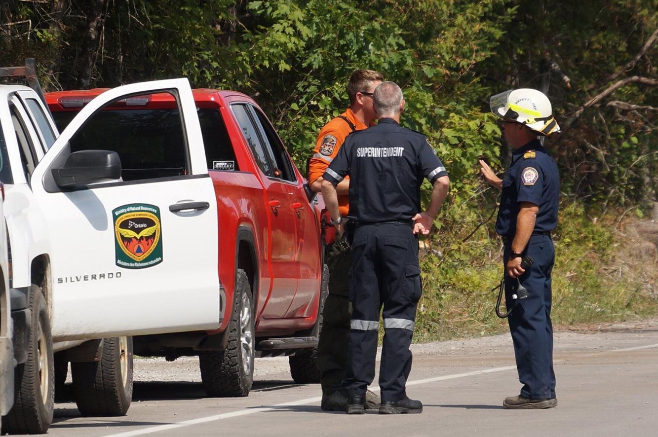 Water bombers fight forest fires in Kawartha Lakes