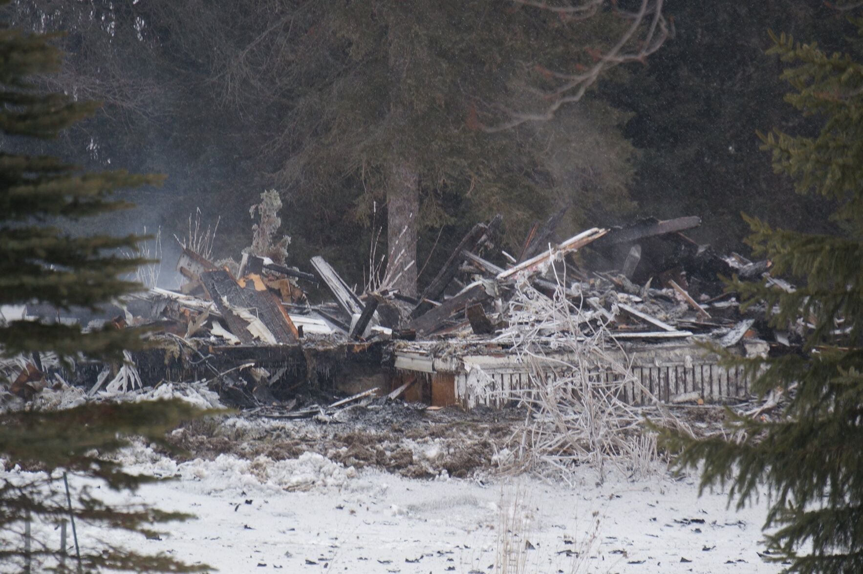 Firefighters battle house fire north of Port Hope