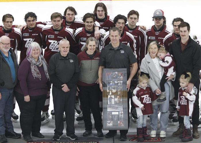 Photos: Peterborough Petes honour trainer Brian Miller on his 2,000th ...