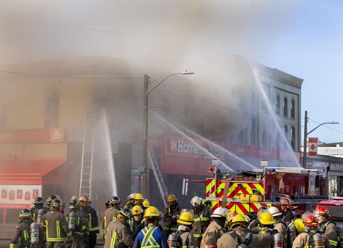 Crews on scene of Lakefield Home Hardware fire