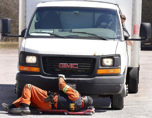 Photos: Peterborough County OPP inspect commercial vehicles