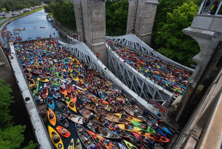 Parks Canada Lock & Paddle event at Peterborough Lift Lock