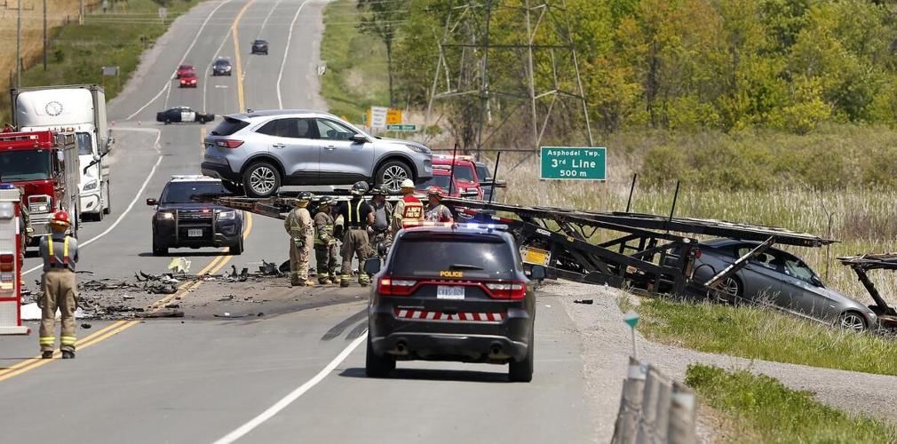 Photos: Fatal head-on crash on Highway 7 east of Peterborough