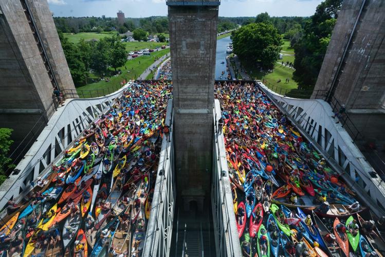 Parks Canada Lock & Paddle event at Peterborough Lift Lock