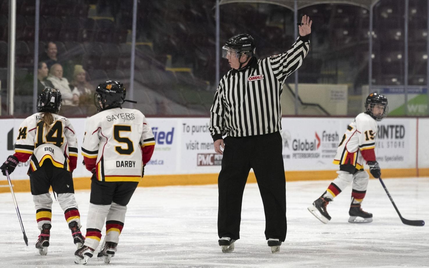 Referee Rick Searle ends career where it began