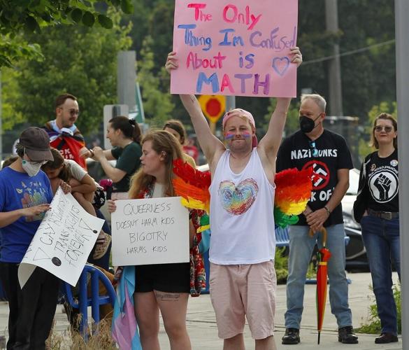 Photos: Betty Baker Sunset Story Time draws protesters, counter ...