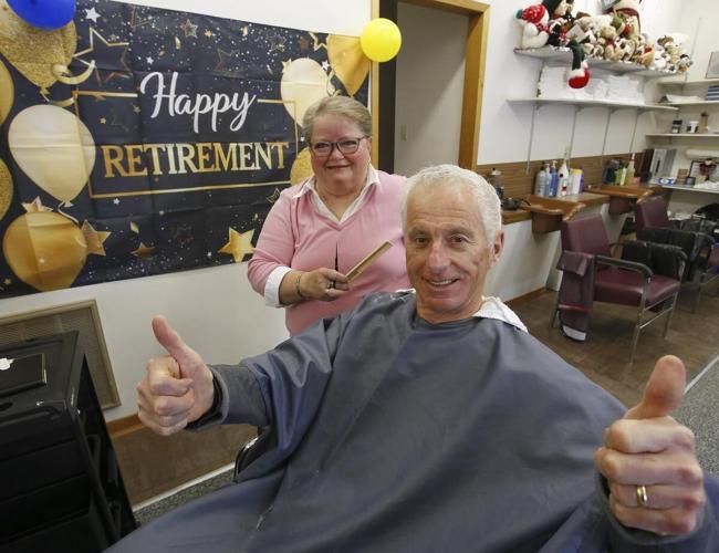 Retirement shear delight for hair designer Laurie Jones