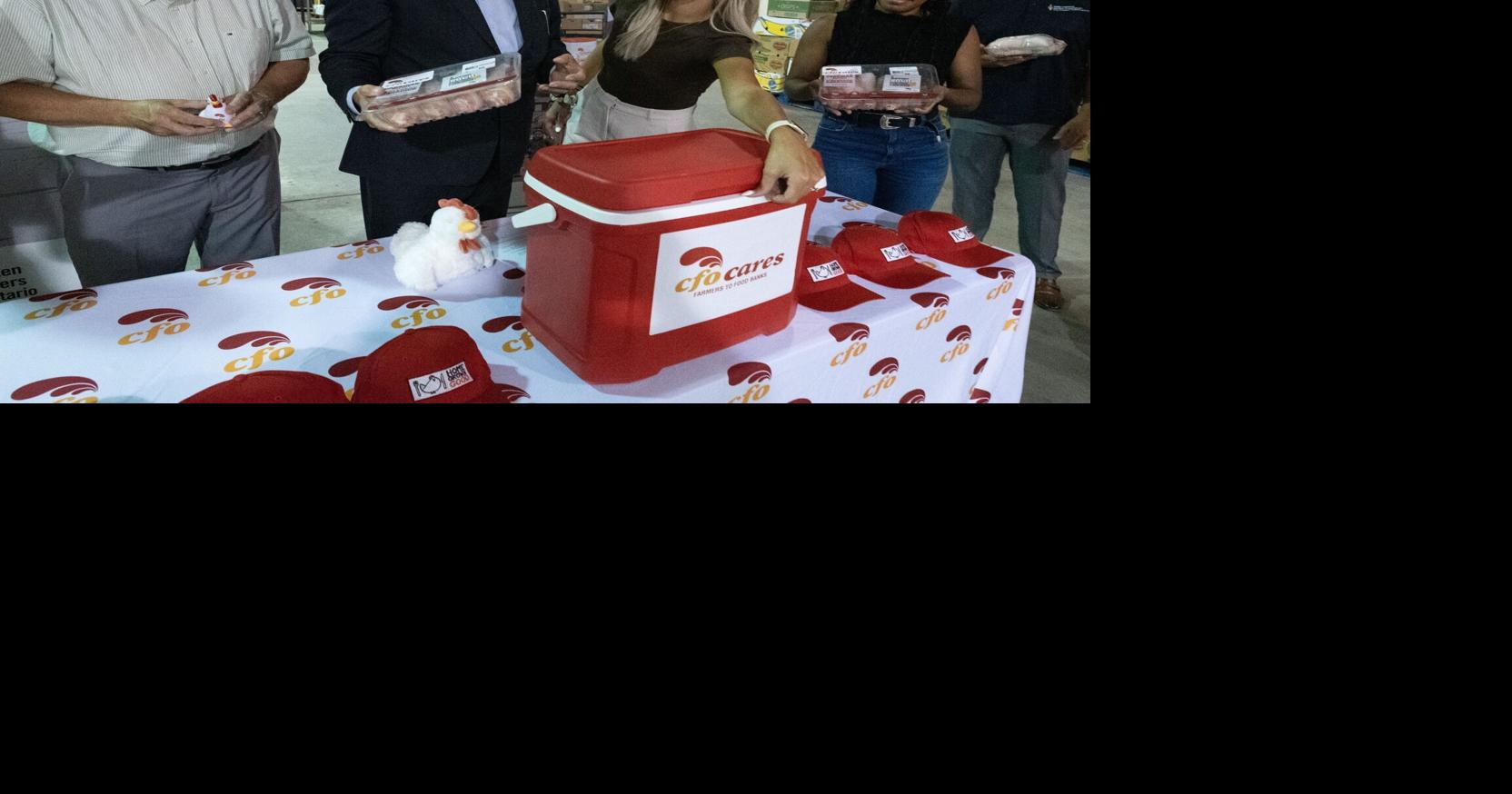 Farmers to Food Banks donated chicken