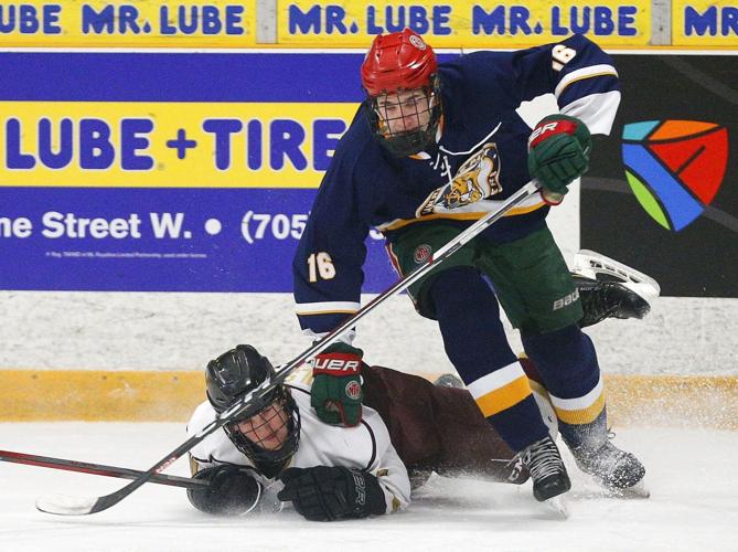 Opening game of the St. Peter’s Classic hockey tournament.