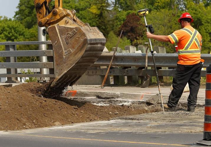 Photos: Lansdowne Street Bridge reduced to one lane each way for ...