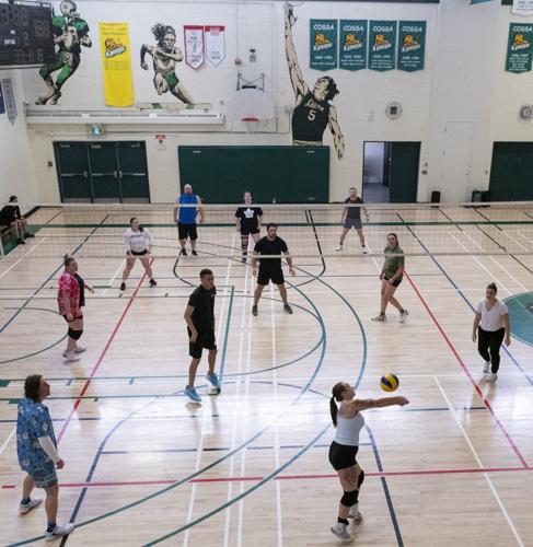 Volleyball players bump, set, spike for concussion awareness