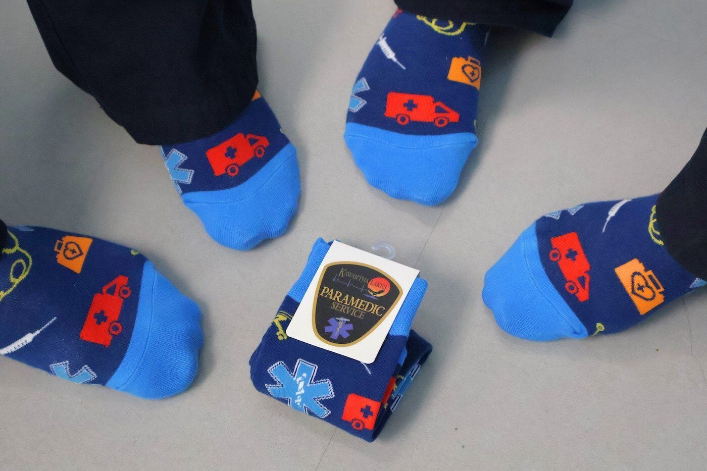Paramedics put their best foot forward via Hub donation