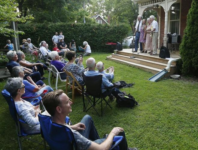 Photos: McDonnel Street Gospel Quartet performs backyard concert in ...