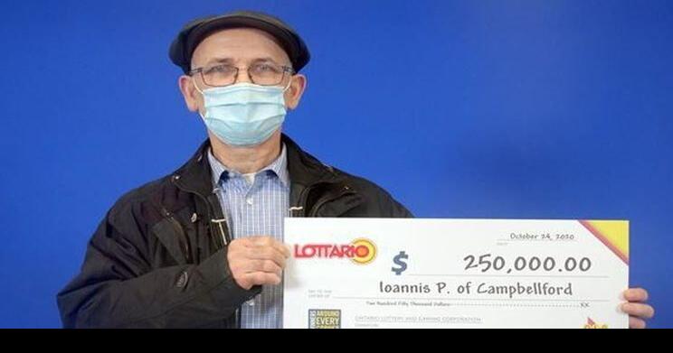 Campbellford man wins $250K Lottario jackpot