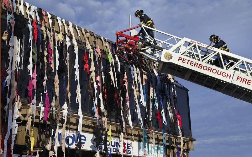 Photos: Bras Around the Building campaign in Peterborough raises ...