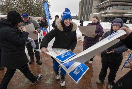 Trent support workers rally against proposed budget cuts