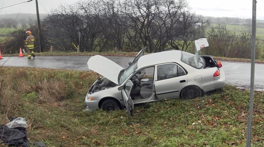 Van and car collide in Keene Road crash