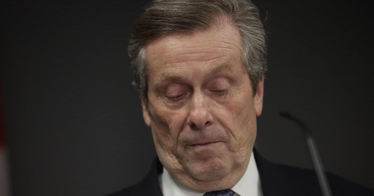 Mayor John Tory steps down after admitting staffer relationship