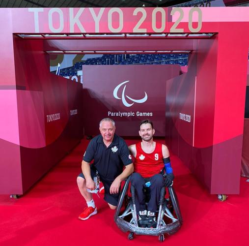 Dave Caldwell equipment manager for wheelchair rugby team