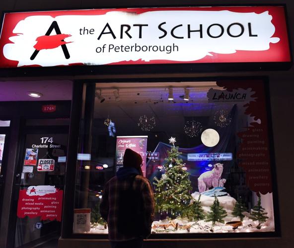 The Art School of Peterborough wins Holiday Window Contest