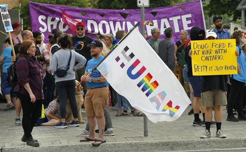 Photos: Betty Baker Sunset Story Time draws protesters, counter ...