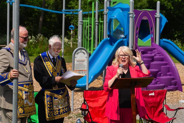 Unveiling & dedication ceremony of Keene Masonic Park