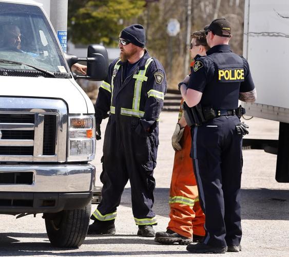 Photos: Peterborough County OPP inspect commercial vehicles