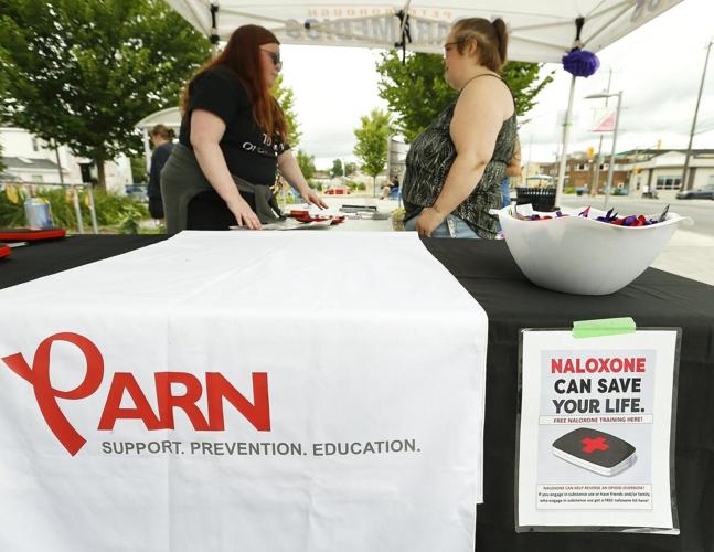 Photos: Peterborough Drug Strategy distributing naloxone at pop-up events