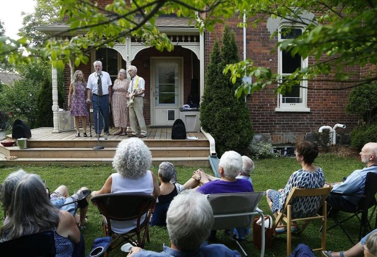 Photos: McDonnel Street Gospel Quartet performs backyard concert in Peterborough