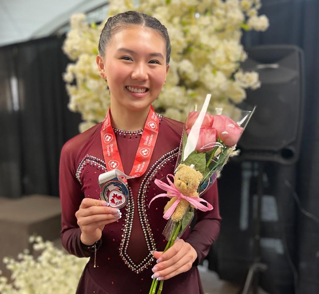 Sophia Lu’s swan song ends with figure skating medal