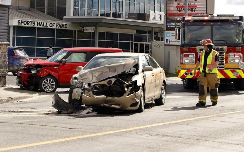 Photos: Two-vehicle collision at Lansdowne and Lock