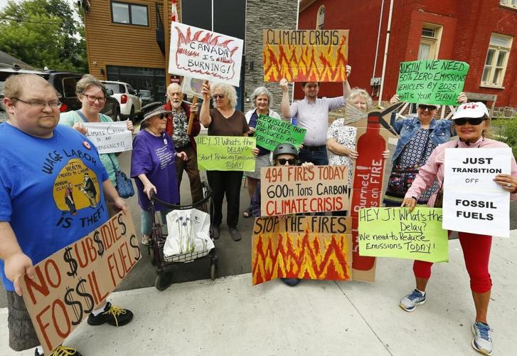 Photos: Canada is Burning rally held outside Peterborough MP’s office