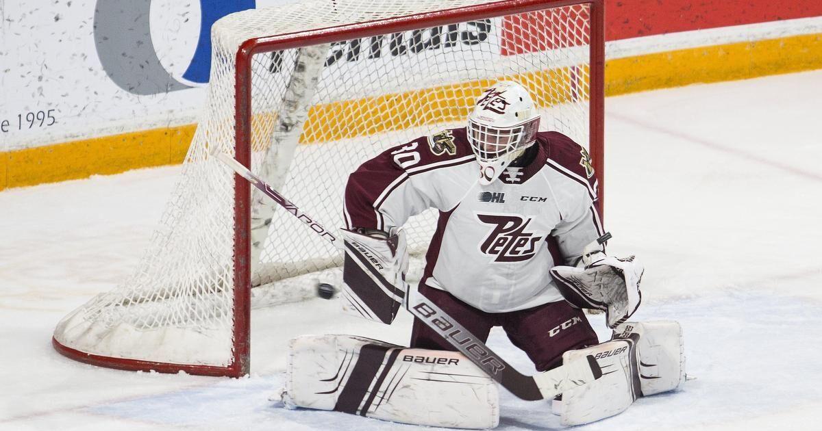 Former Peterborough Petes goalie Tye Austin now playing for Gatineau ...