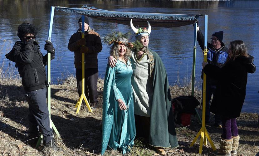 Handfasting ceremony held at Inverlea Park in Peterborough