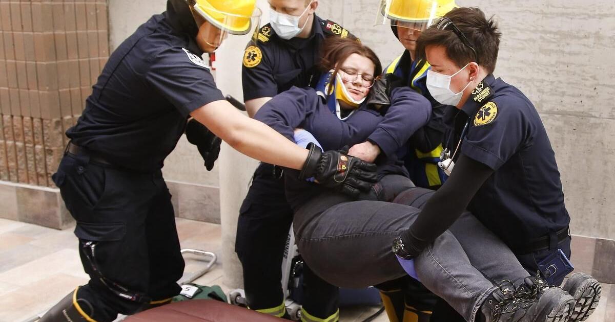 Photos: Mass casualty simulation trains Fleming College paramedic ...