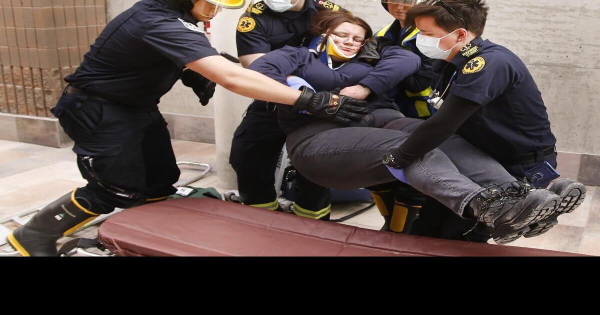 Photos: Mass casualty simulation trains Fleming College paramedic ...