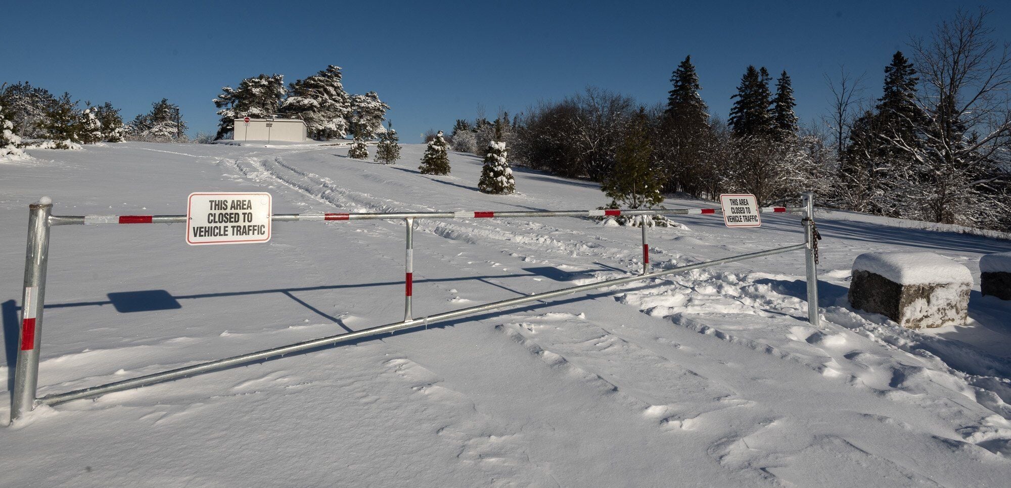 Armour Hill is closed to vehicular traffic