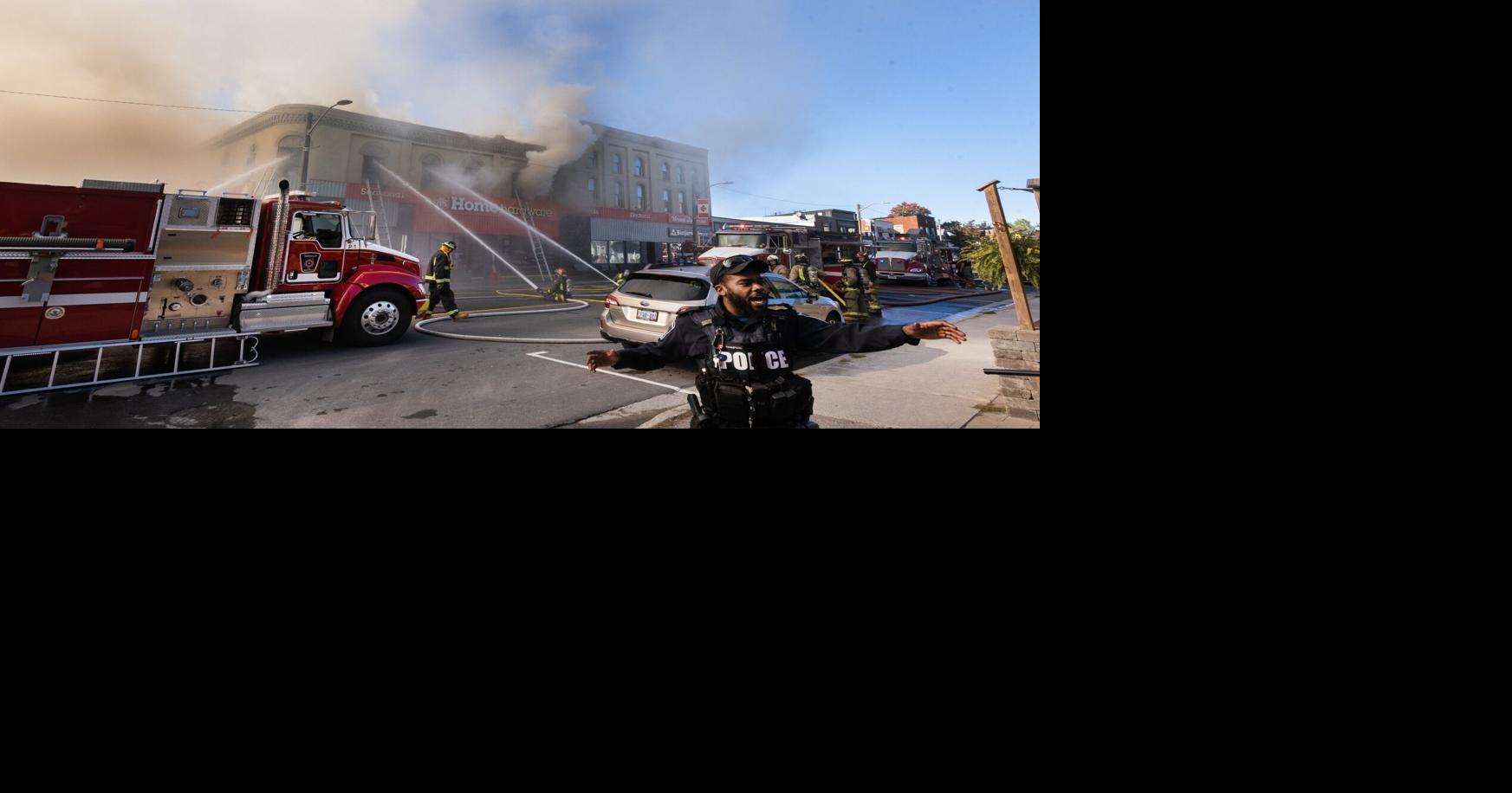 Crews on scene of Lakefield Home Hardware fire
